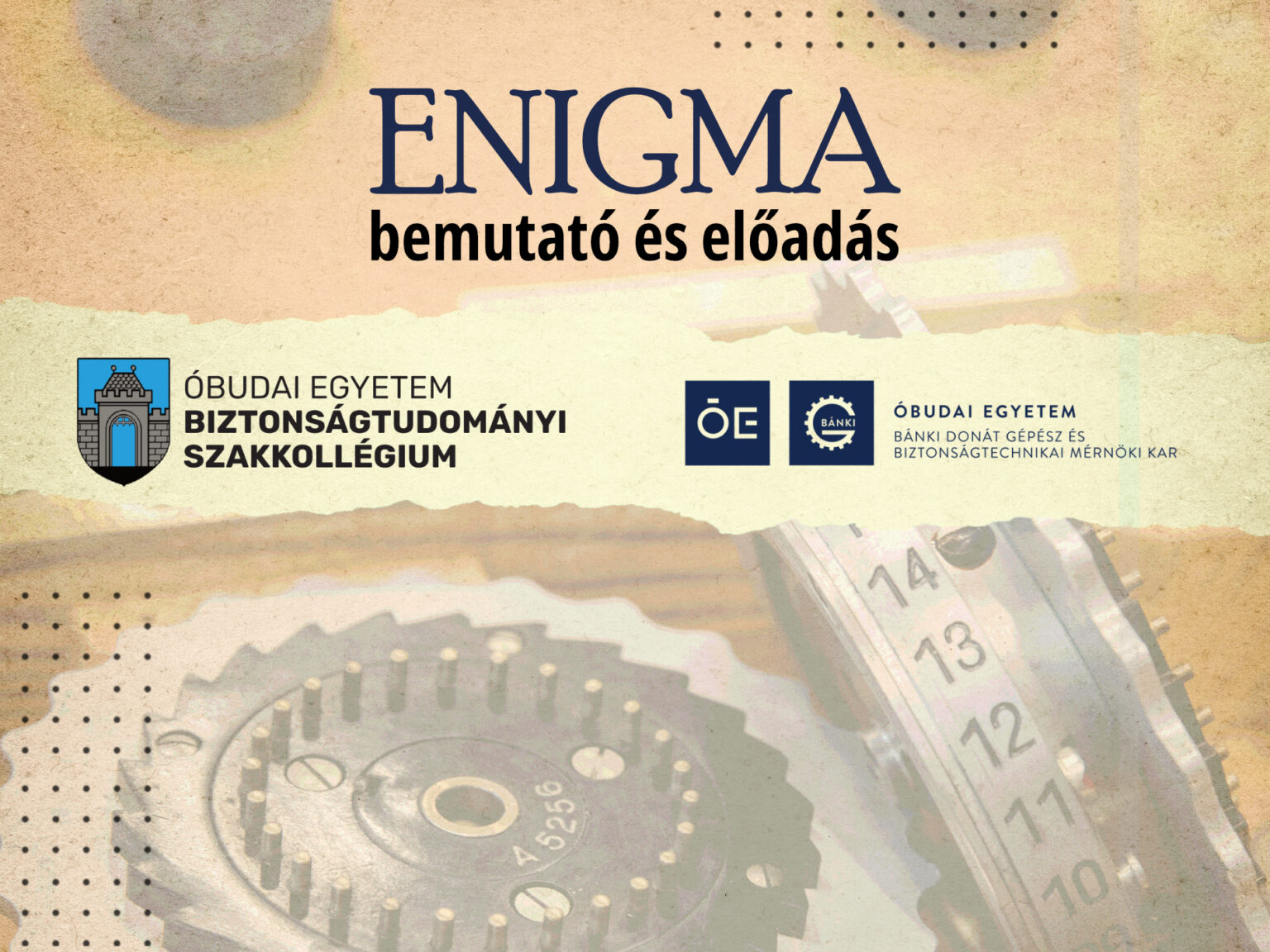 Enigma – bemutató és előadás – ÓE Bánki Donát Gépész és ...